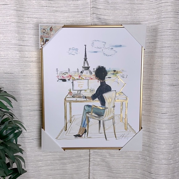 Wall Decor | Ckd Colleen Karis Canvas Paris Never Give Up | Poshmark